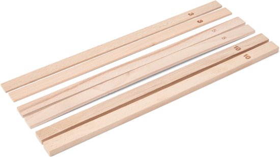Latjes t. b. v. deeg uitrollen Set/6 | bol