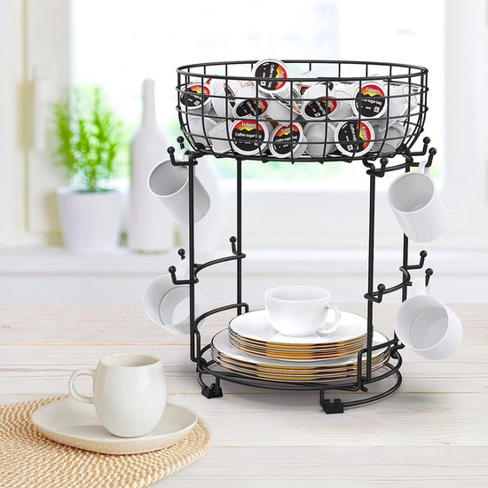 Bekerhouder Staande Pretzel Stand Capsulehouder Cup Shelf Organizer ...