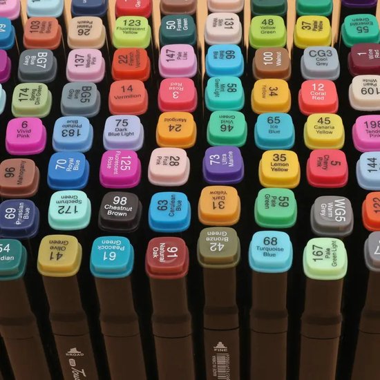 3BMT® Twinmarkers - Alcohol Stiften - met Dual-Tip Markers voor ...