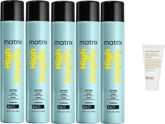 5 x High Amplify Proforma Hairspray - 400ml + Gratis Evo Travelsize | bol