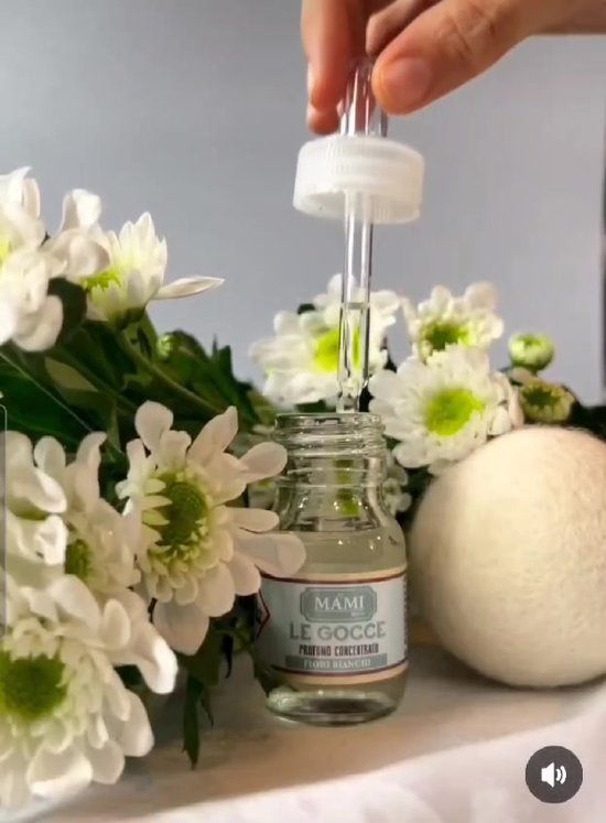 CleanBee® XXL Drogerballen met 30ml Mami Milano® Fiori Bianchi ...