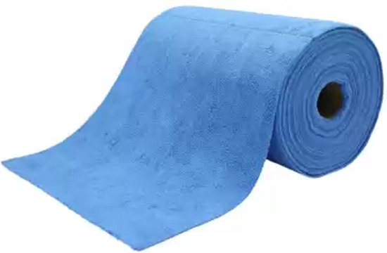 Poetsdoek op rol 75stuks Blauw | bol