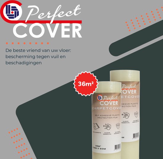 Perfect Cover® Tapijtfolie - 60CM x 60M - Afdekfolie - Stucloper ...