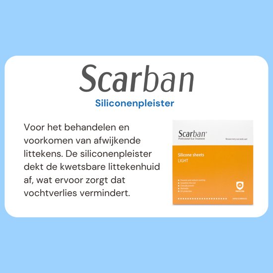 Scarban Light siliconenpleister - Vermindert littekens en klachten - UV ...