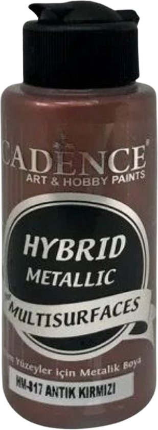 Cadence Hybrid Metallic Acrylverf 120 ml Antique Red | bol