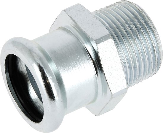 Bonfix Pressfitting staalverzinkt CV Puntstuk 3/4 x 18 - buitendraad (R ...