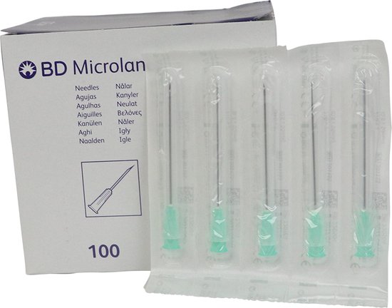 Voordeelverpakking 2 X BD Microlance injectienaalden 21G groen 0,8x50mm ...