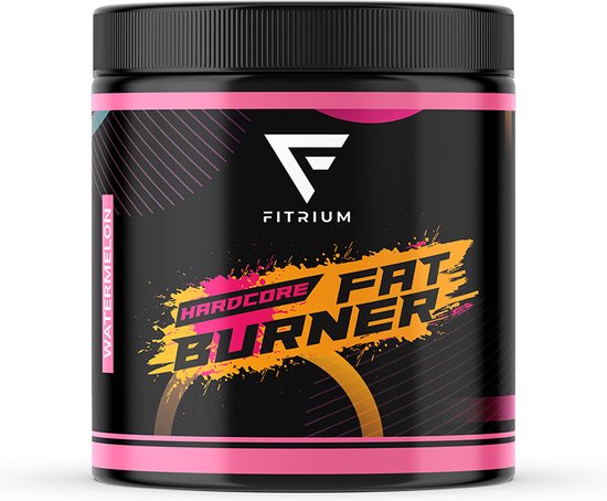 Fitrium Hardcore Fatburner - 300 gram - Watermelon - Afvallen - Afvalsupplement | bol