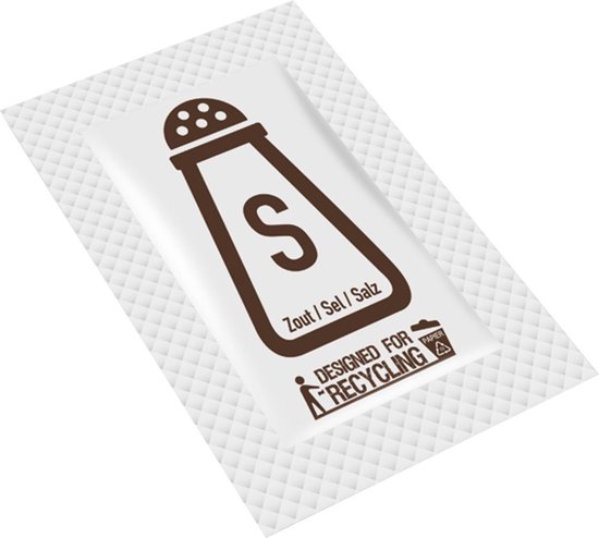 Van Oordt Zout zakje portie verpakt 2000 zakjes x 0,6 gram | bol