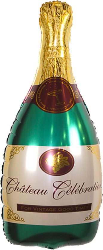 Happy Birthday Ballon Champagne Fles Ballon Helium Ballonnen Feest ...