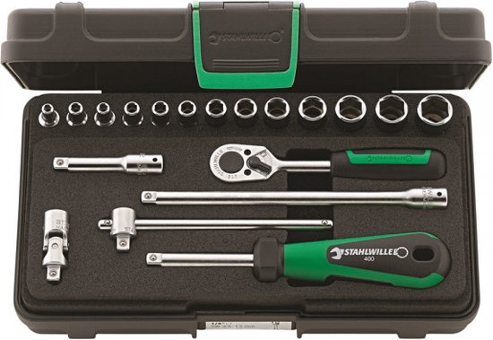 Stahlwille Doppen Set 40/13/6K - 19-delig in Kunststof Doos | bol