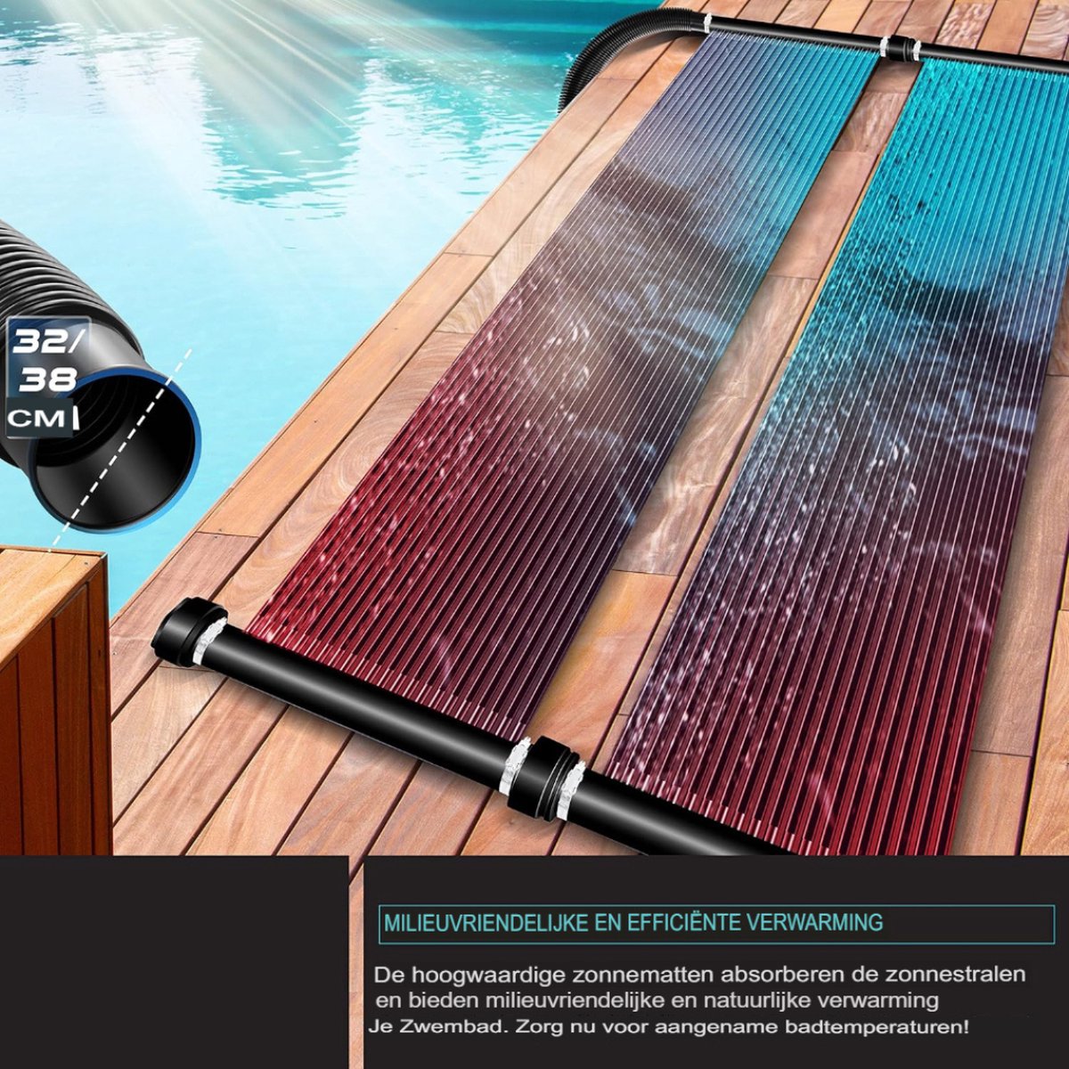 Pool Heater - Zwembad Verwarming Solar - Zwembad Verwarming Zonne Energie | bol