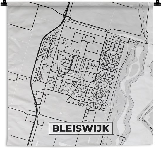 Wandkleed - Wanddoek - Plattegrond - Bleiswijk - Kaart - Stadskaart ...
