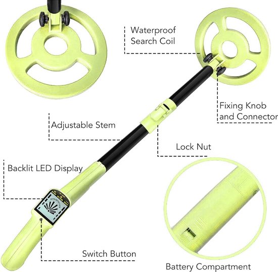 Metaaldetector - Metaaldetector voor kinderen - Metaaldetector set ...