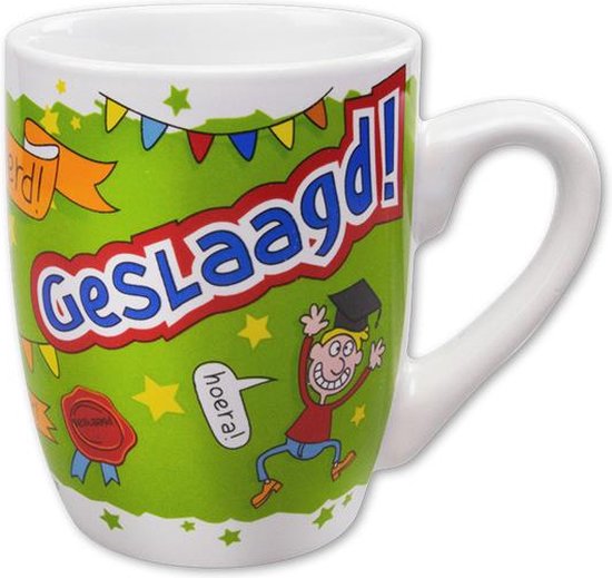 Mok beker geslaagd goed gedaan. | bol