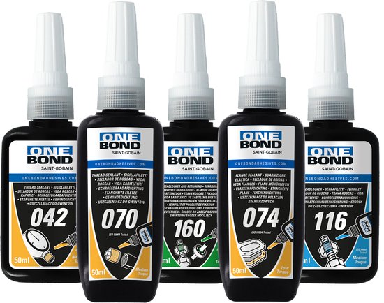 OneBond - Schroefdraadborging 113 - Demonteerbaar - Paars -50ml | bol