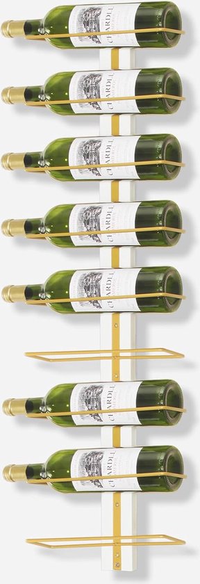 Wijnrek flessenrek, wijnrek muur voor 9 wijnflessen - wijnrek muur hout ...