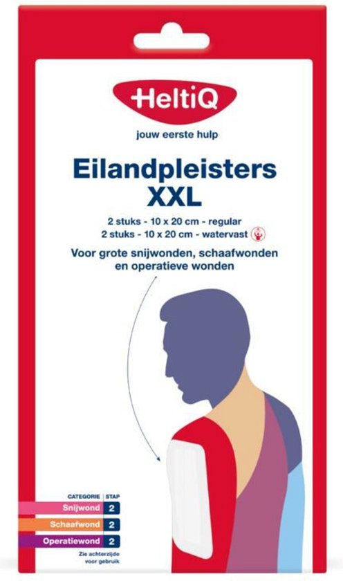 HeltiQ Eilandpleister XXL 4 stuks | bol
