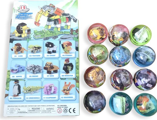 JMShops - Capsule Toys Building Blocks Dinosaurus (Set van 6 ...