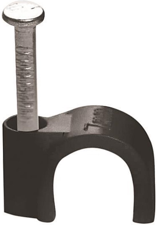 Kabel clip | 6/25 ΜΜ | Zwart | 100 Pcs. | bol