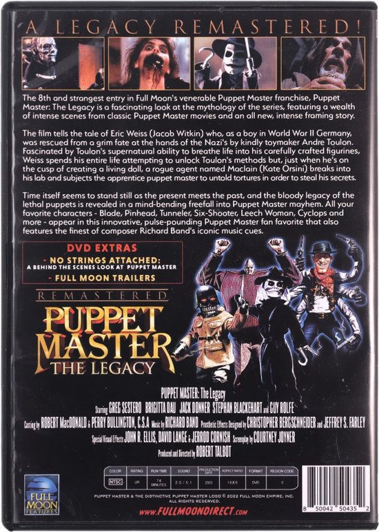 Puppet Master The Legacy (DVD) (Dvd), Ian Abercrombie | Dvd's | bol