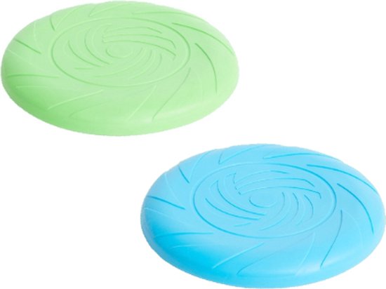Frisbee DOMINIC - Blauw / Groen - Assorti - Ø 18 cm - Throwing disc | bol