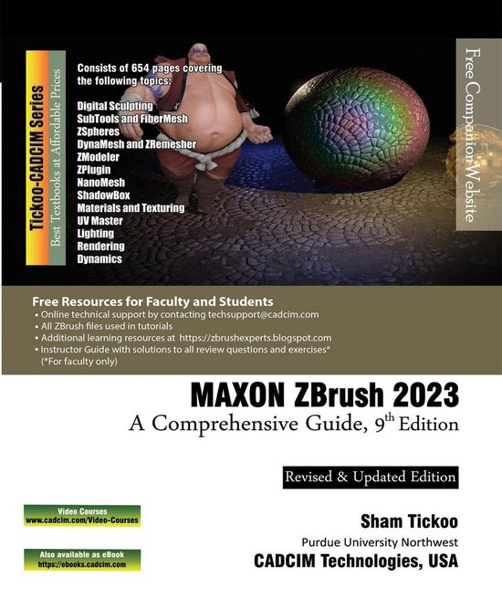 MAXON ZBrush 2023: A Comprehensive Guide, 9th Edition (ebook), Sham Tickoo |... | bol