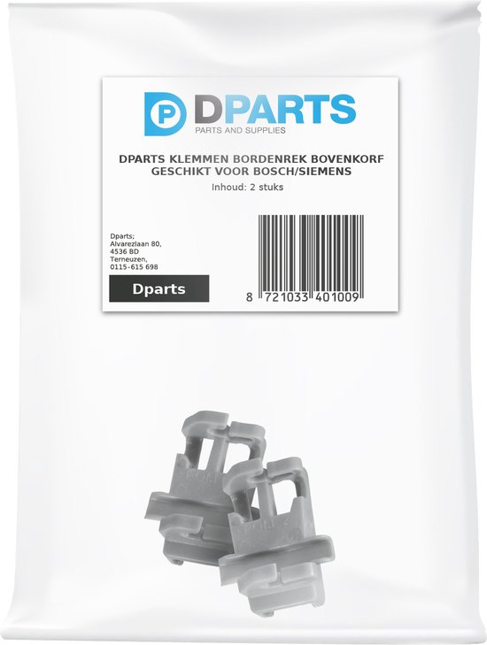 2x Dparts klemmen van bordenrekjes bovenkorf van vaatwasser - geschikt ...