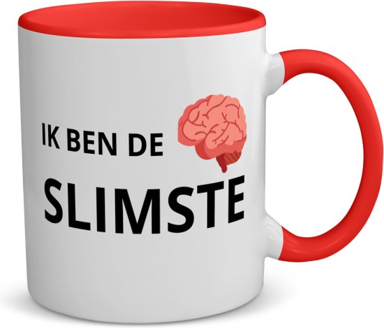 Akyol - ik ben de slimste koffiemok - theemok - rood - Quotes - slimme ...