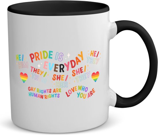 Akyol - lgbtq cadeau - koffiemok - theemok - zwart - Lgbt - queer ...