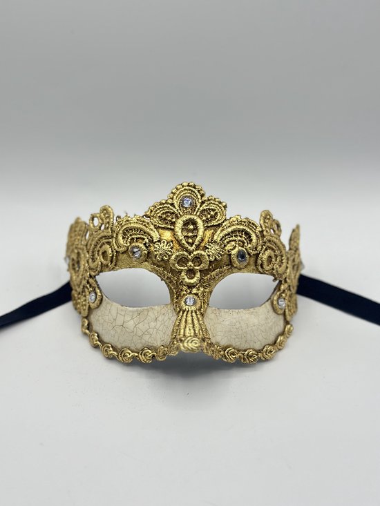 Venetiaans bal masker voor een vrouw - Goud masker voor vrouwen met ...
