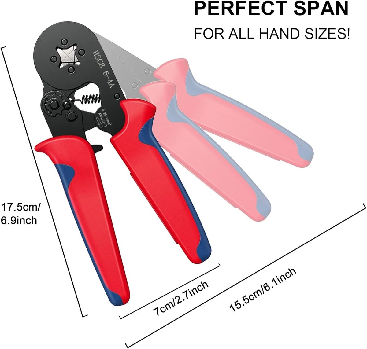 Pince à sertir Adaptée aux embouts de 0 à 10 mm - Pince à cosses Comprenant 1200... | bol