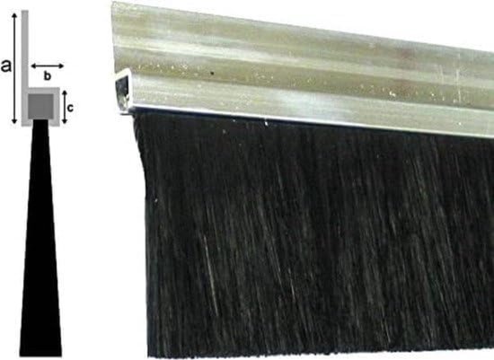 Deurborstel - Tochtborstel - Tochtstrips Deur - Tochtstopper - Borstelstrip - 100 CM | bol