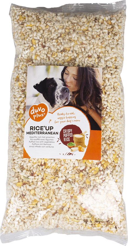 Duvo+ Rice’up - Gepofte rijst voor honden - Mediterranean - 1kg | bol