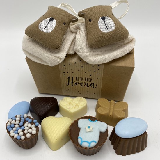 Cho-lala geboortecadeau A baby Boy - chocoladecadeau - 250 gram ...