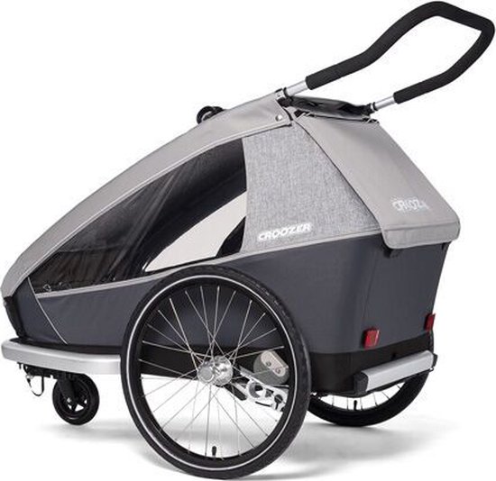 Croozer Fietskar - Keeke 2 - Licht Grijs | bol