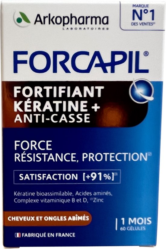 Arkopharma Forcapil Keratin+ Strengthener 60 Capsules | bol
