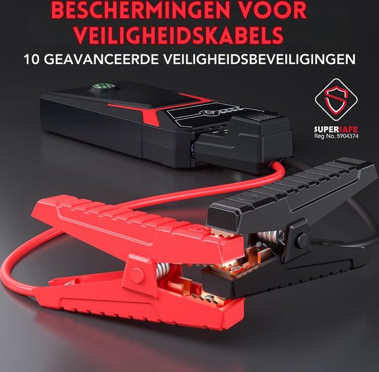 Accu - 1500A Supersafe Draagbare Lithium-Accu Auto Starthulp Pack ...