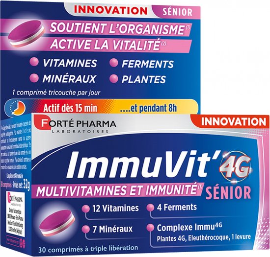 Forté Pharma ImmuVit' 4G Sénior 30 Tabletten | bol