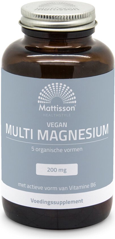 Mattisson - Multi Magnesium - 200mg Complex - Magnesium Citraat, Malaat ...