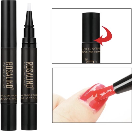 Gel nagellak rood draai en smeer | bol