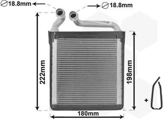 KACHEL RADIATEUR VOOR VW TIGUAN 2011-2016 3C0819031 | bol