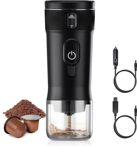 Minipresso - Machine à café portable - cafetière de voyage 12 volts ...