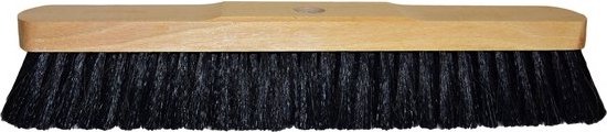 Zaalveger - Zachte Bezem - 60 cm - Paardenhaar mix - Verniste Zadelrug ...