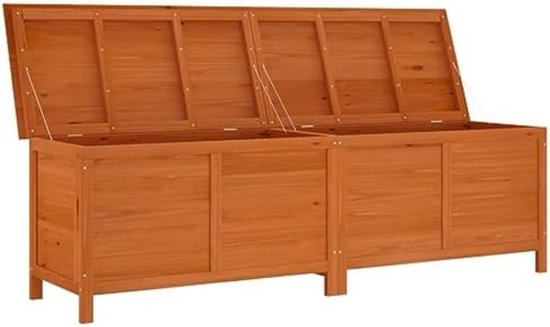 Opbergbox Buiten - Opbergbox Tuin - Opbergkist Tuin - Opbergkist Buiten - Bruin -... | bol