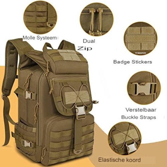 Militaire rugzak - Leger rugzak - Tactical backpack - Leger backpack ...