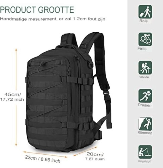 Militaire rugzak - Leger rugzak - Tactical backpack - Leger backpack ...