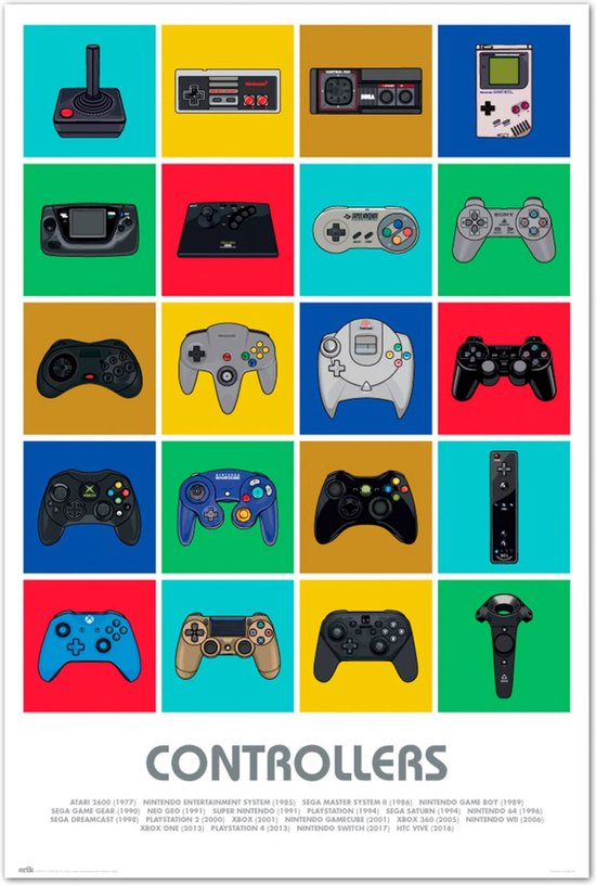 Poster Controllers 61x91,5cm | bol