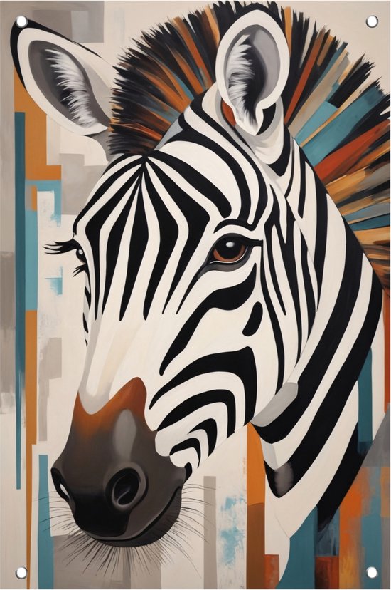 Zebra tuinposter - Art deco tuinposter - Tuinposters modern - Posters ...