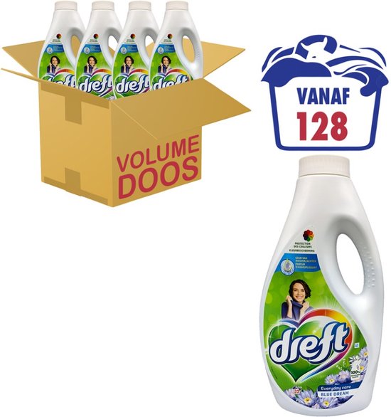 Dreft Vloeibaar Wasmiddel Everyday Care Blue Dream (4 x 1,76L) | bol